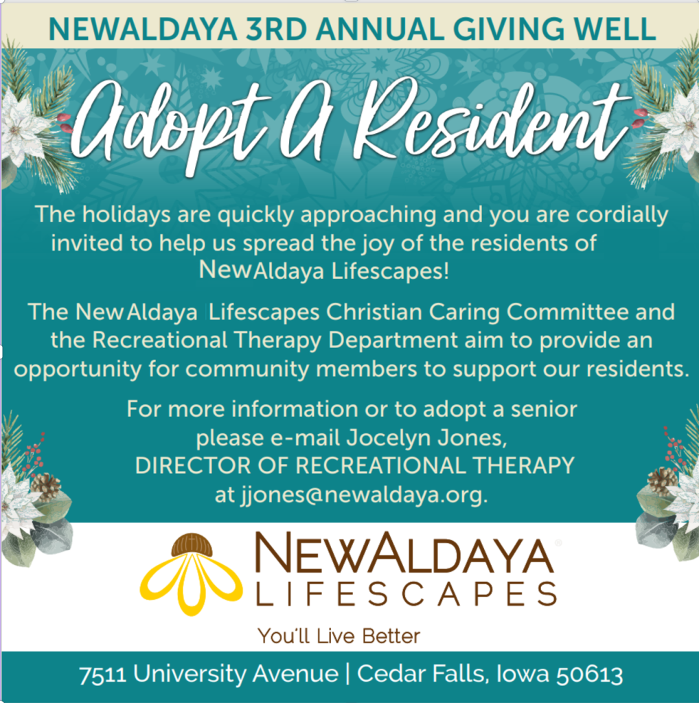Adopt a Resident 2024 - NewAldaya Lifescapes